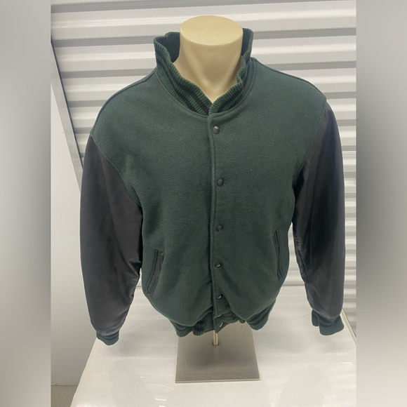 Jackets & Coats | Vintage 195s Lane Tech Hs Chicago Leather Wool Jacket ...